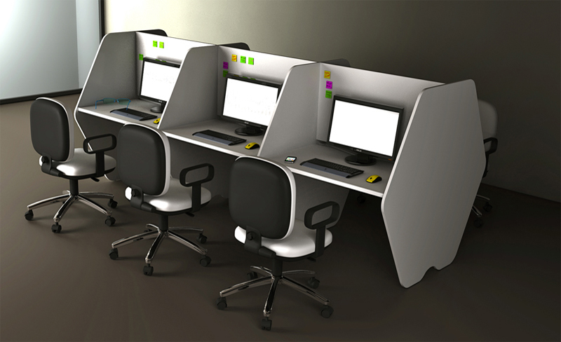 Postazioni e arredi per call center
